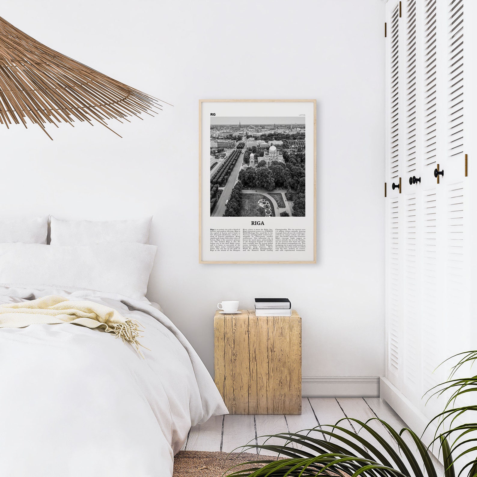 Riga Print Black and White Riga Wall Art Riga Poster Riga - Etsy