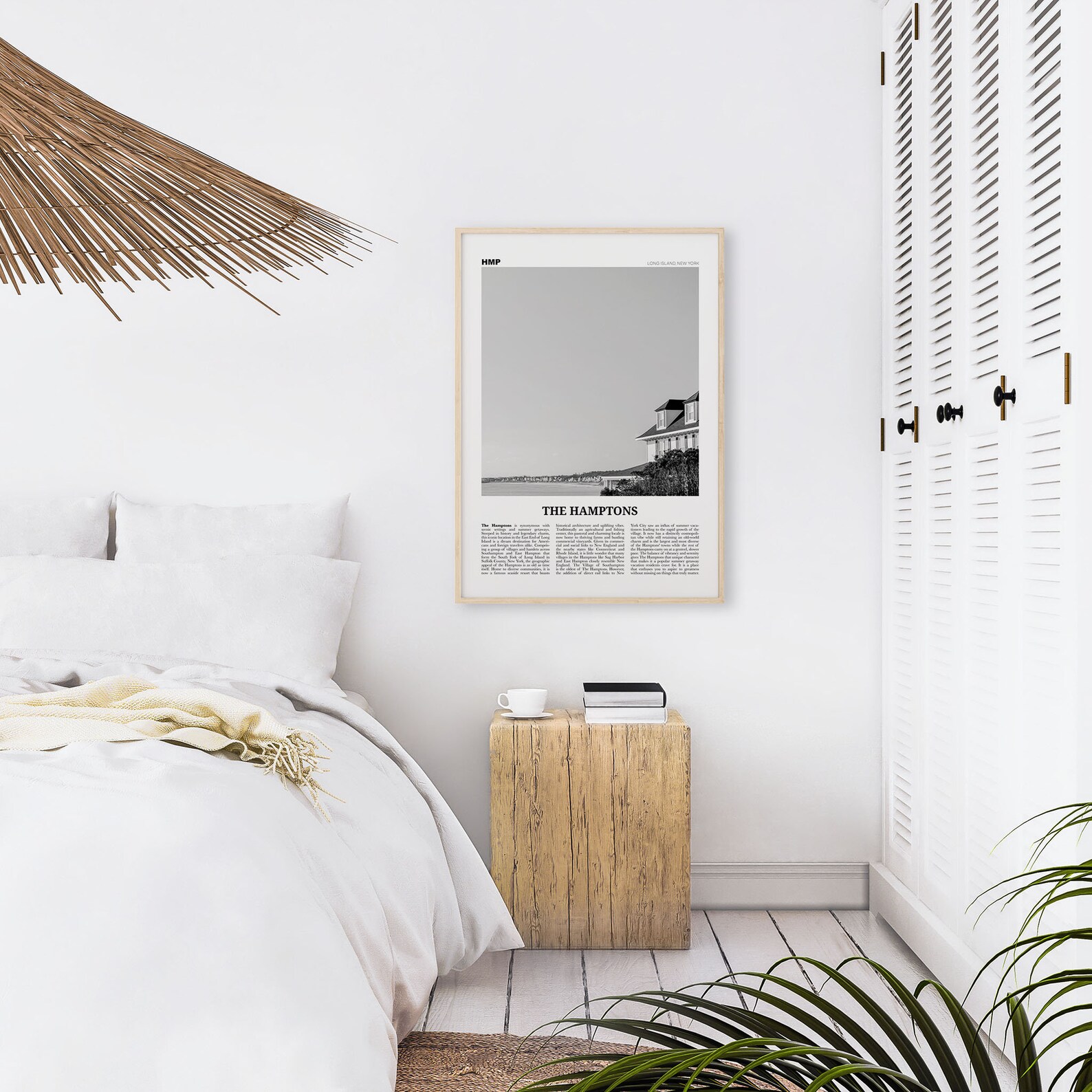 The Hamptons Print Black and White Hamptons Wall Art - Etsy