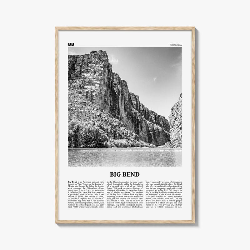 Bend, Texas Map - Etsy UK