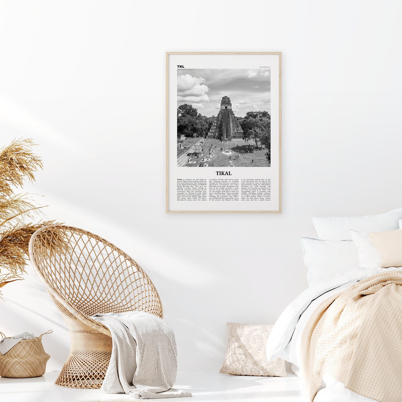 Tikal Print Black and White, Tikal Wall Art, Tikal Poster, Tikal Photo ...