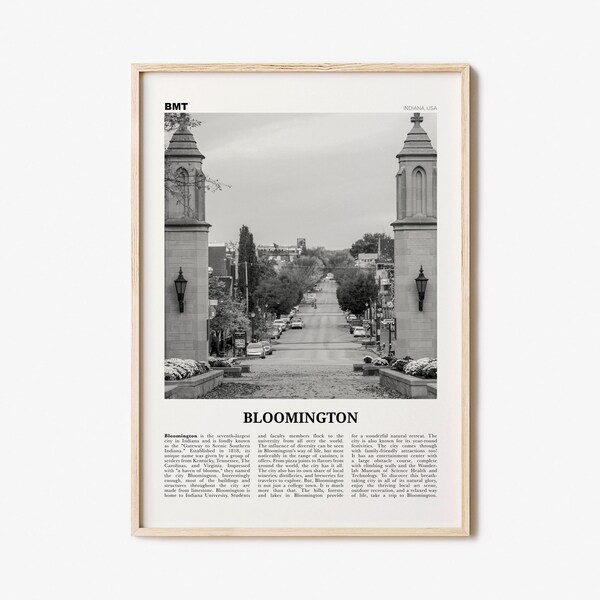 Bloomington Poster - Etsy