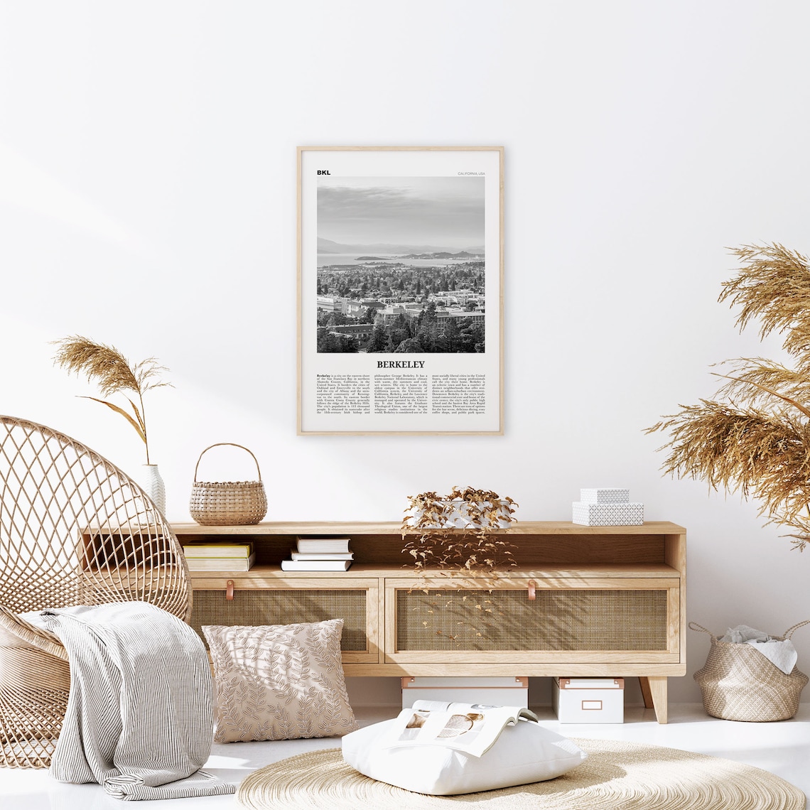 Berkeley Print Black and White Berkeley Wall Art Berkeley - Etsy