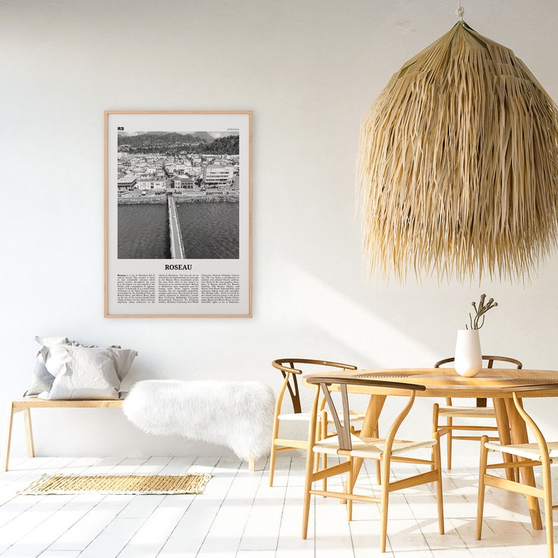 Roseau Print Black and White Roseau Wall Art Roseau Poster | Etsy