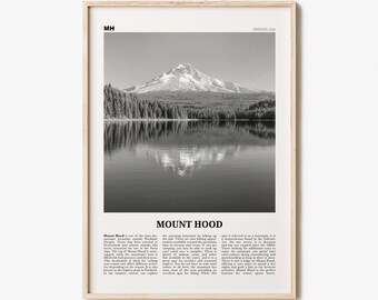 Mount Hood Poster Wall Art - Etsy