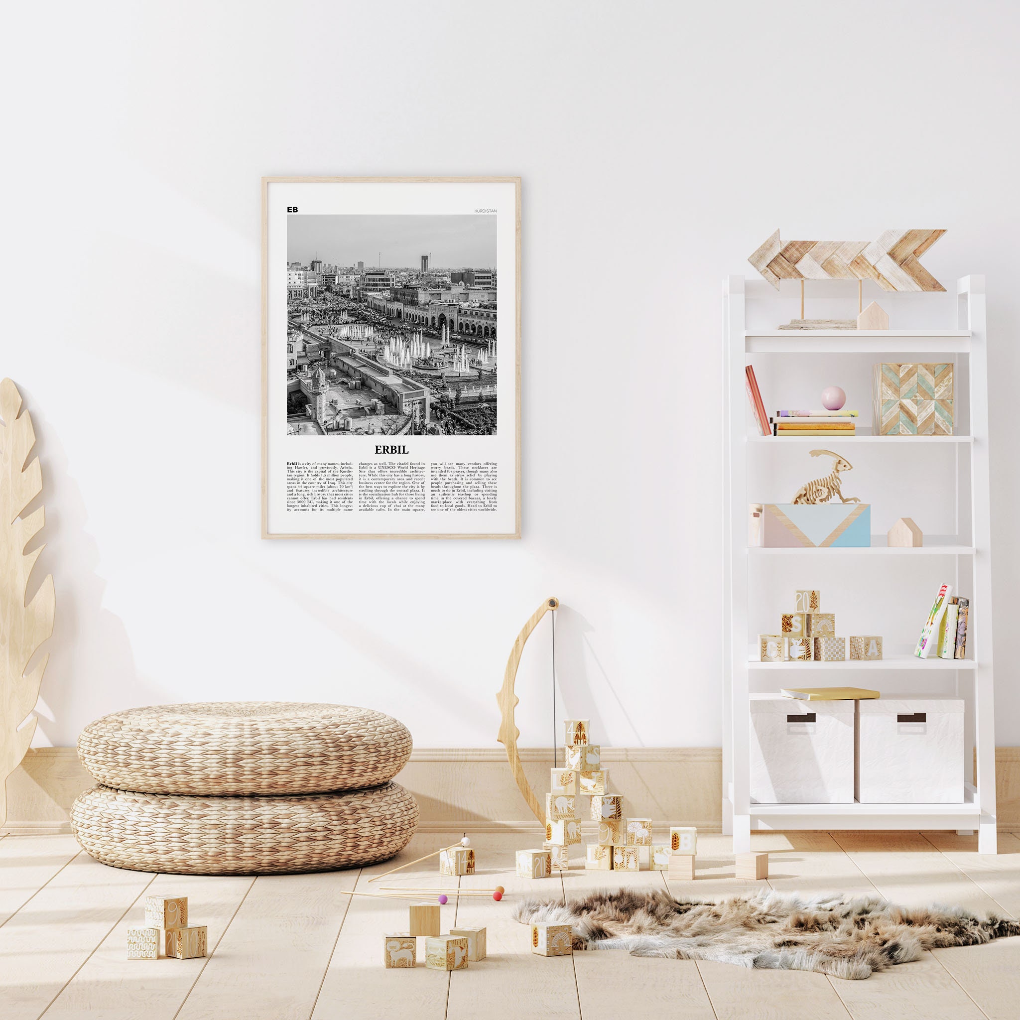 Erbil Print Black and White Erbil Wall Art Erbil Poster - Etsy