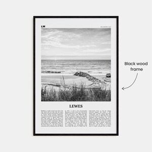 Lewes Print Black and White, Lewes Wall Art, Lewes Poster, Lewes Photo ...