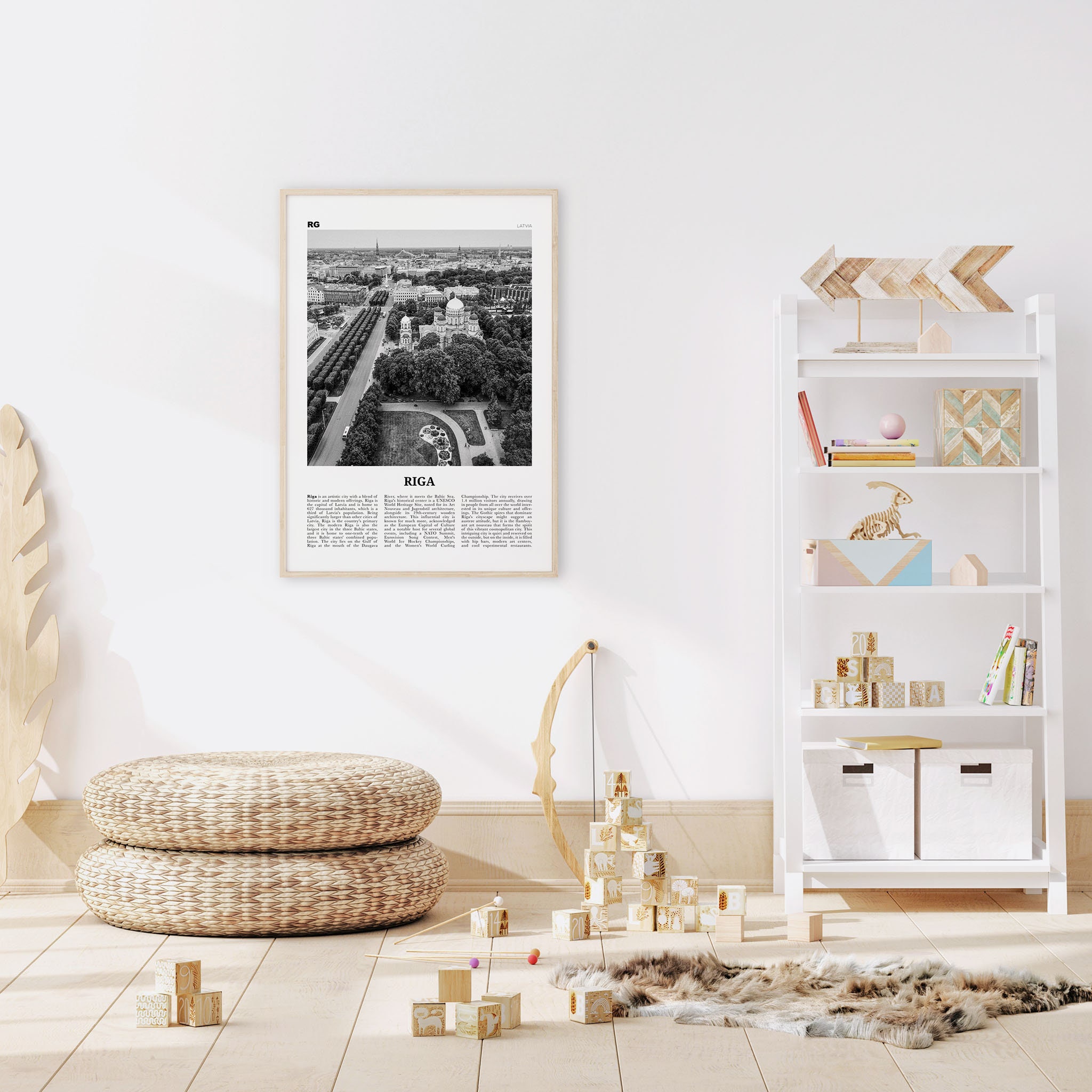 Riga Print Black and White Riga Wall Art Riga Poster Riga - Etsy