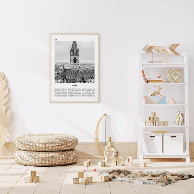 Sibiu Print Black and White Sibiu Wall Art Sibiu Poster - Etsy
