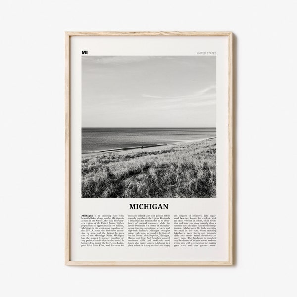 Michigan Poster - Etsy
