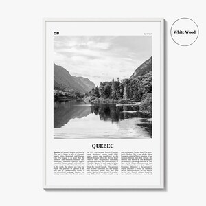 Quebec Print Black and White, Québec Print Black and White, Québec Wall ...