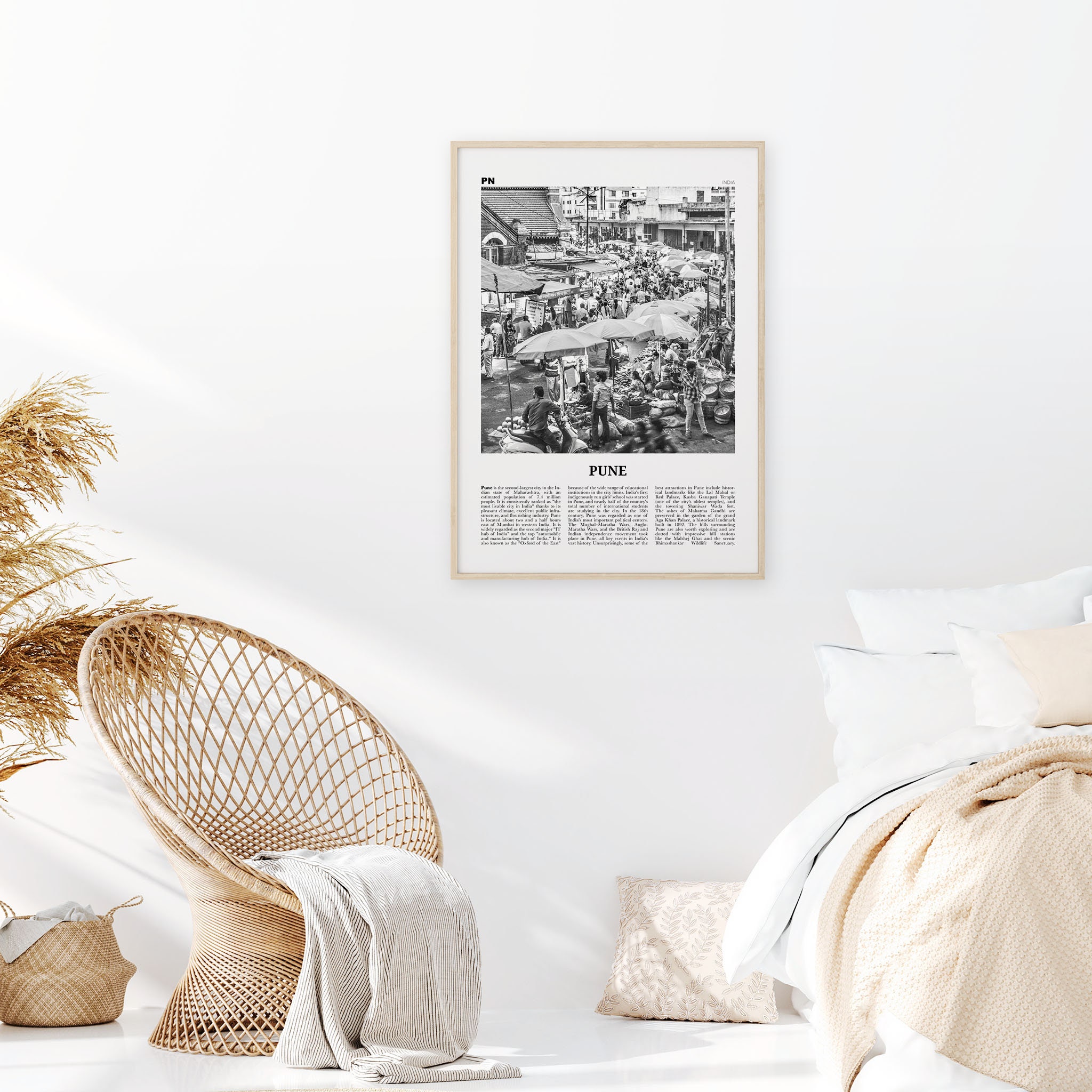 Pune Print Black and White Pune Wall Art Pune Poster Pune - Etsy