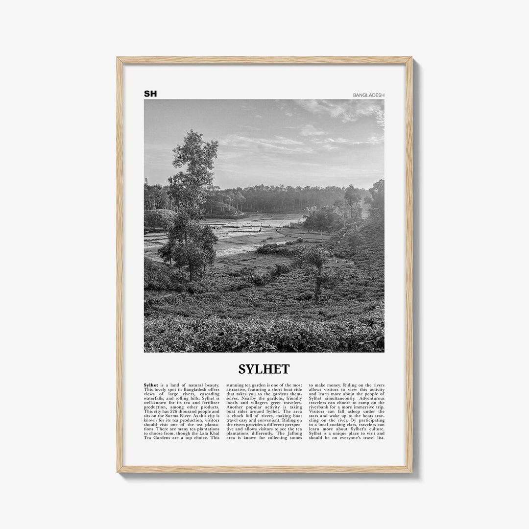 Sylhet Print Black and White, Sylhet Wall Art, Sylhet Poster, Sylhet ...