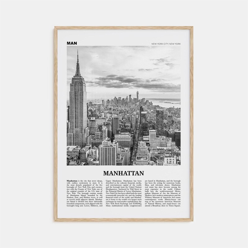 Manhattan Wall Art - Etsy