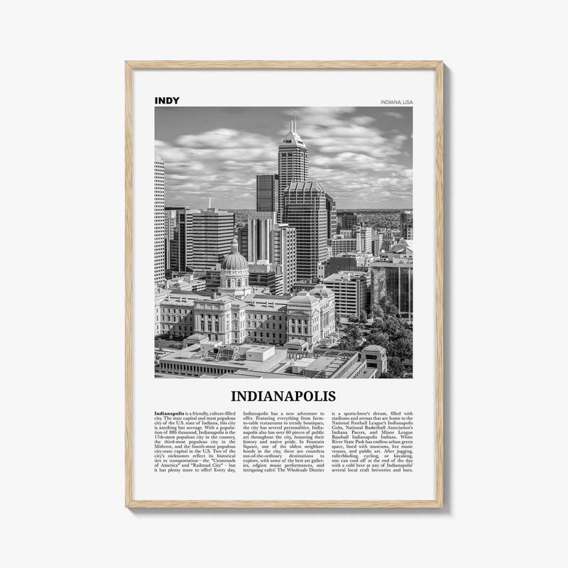 Indianapolis Map - Etsy