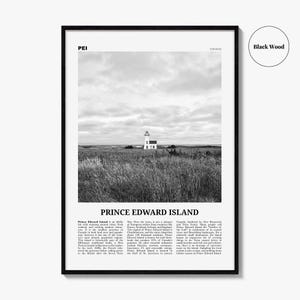 Prince Edward Island Print Black and White, Prince Edward Island Wall ...