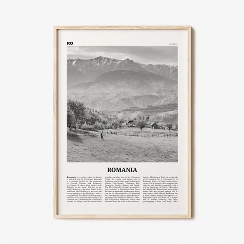 Romania Print Boho Romania Wall Art and Decor Country - Etsy