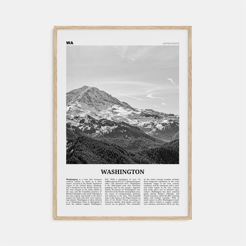Washington State Art - Etsy