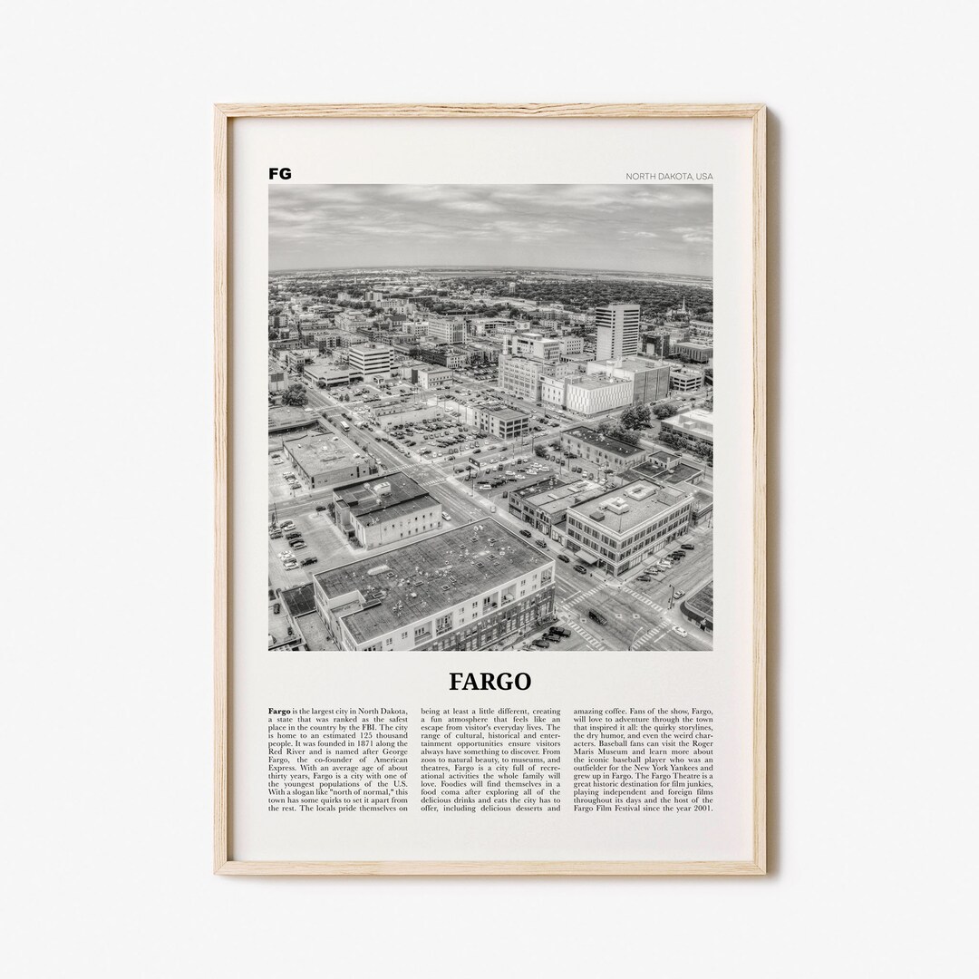 Fargo Print Black and White No 2, Fargo Wall Art, Fargo Poster, Fargo ...