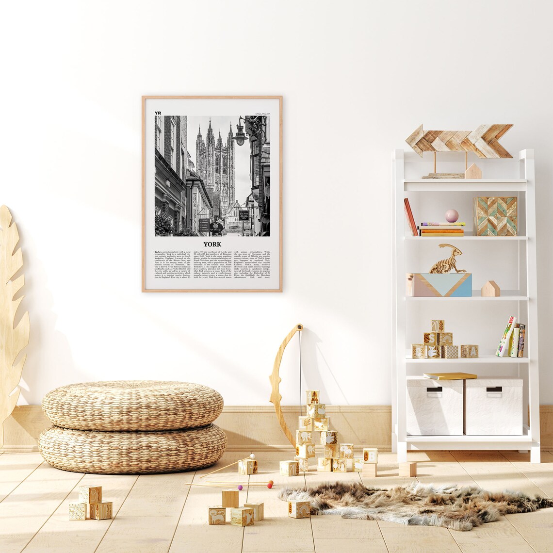 York Print Black and White York Wall Art York Poster York | Etsy
