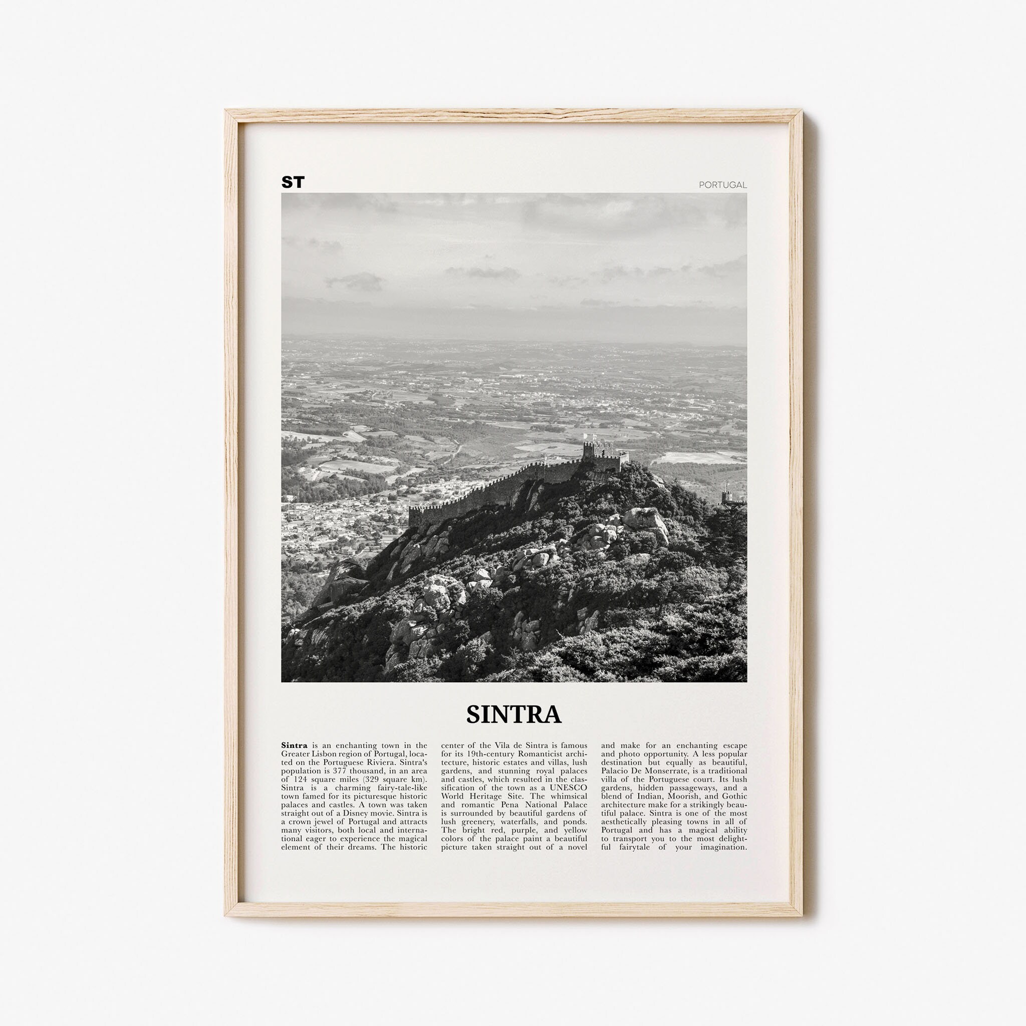 Sintra Print Black and White Sintra Wall Art Sintra Poster - Etsy