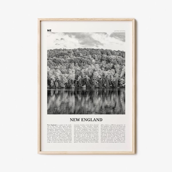 New England Poster - Etsy