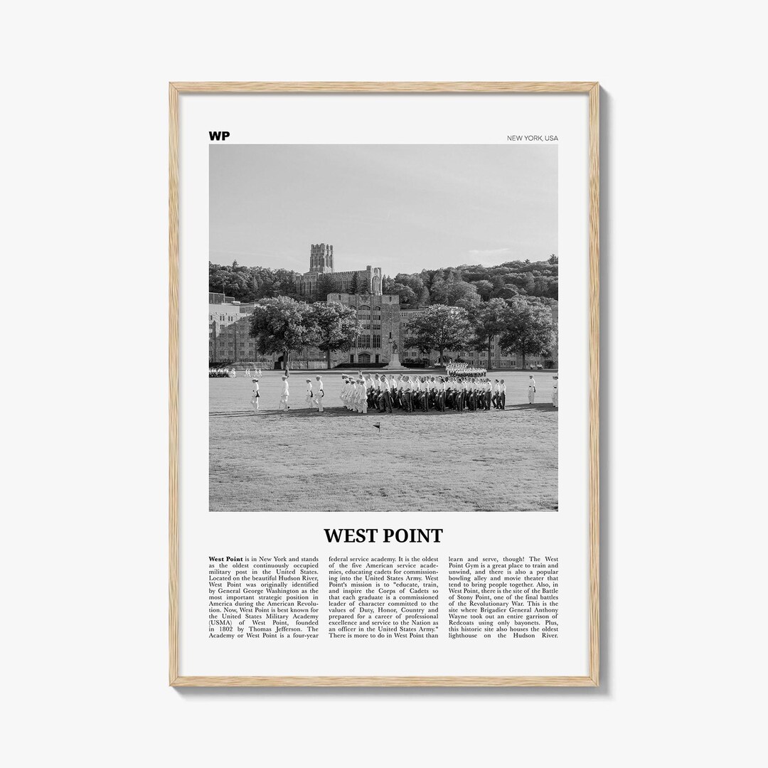 West Point Print Black and White, West Point Wall Art, West Point ...