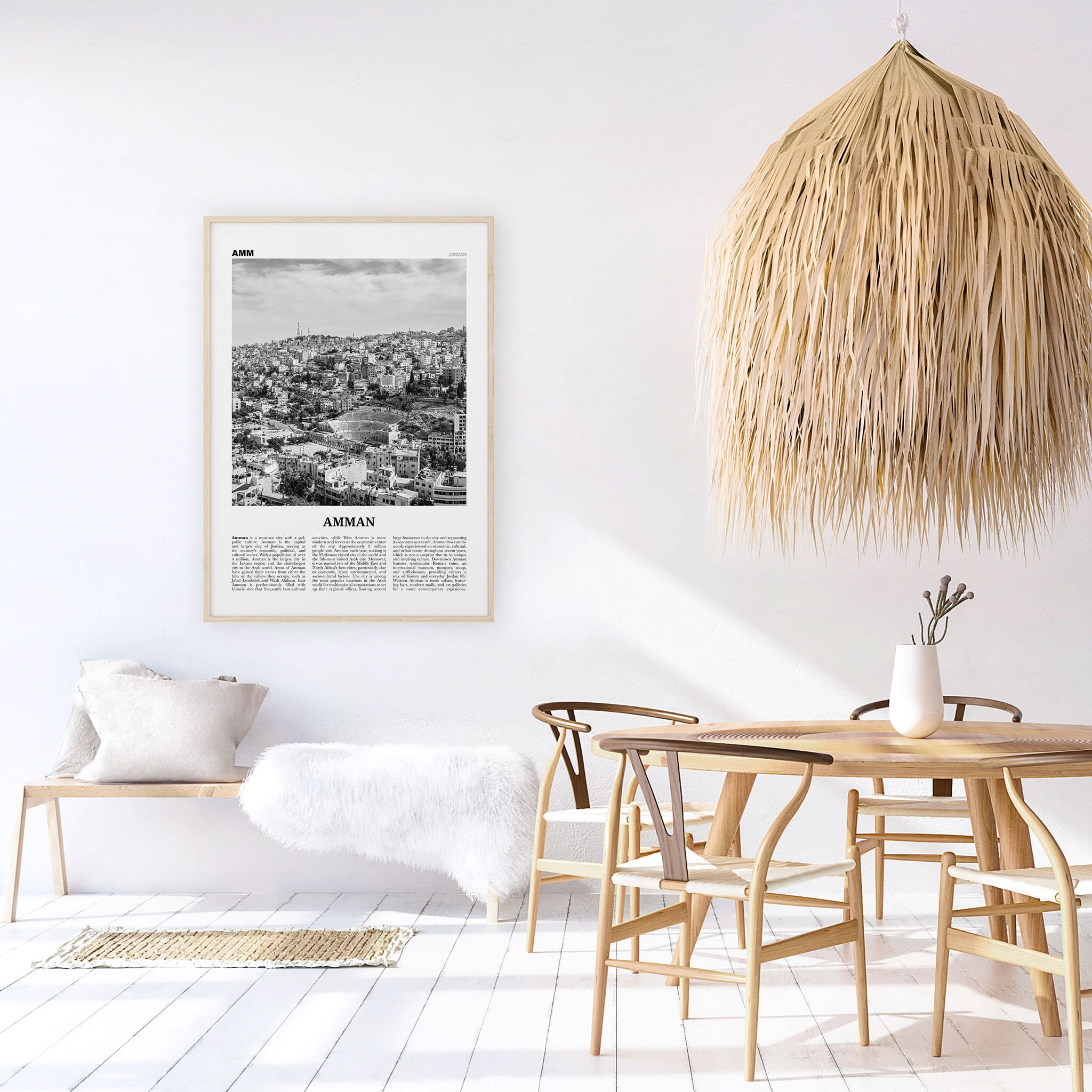 Amman Print Black and White Amman Wall Art Amman Poster - Etsy