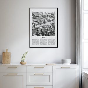 Pune Print Black and White, Pune Wall Art, Pune Poster, Pune Photo ...