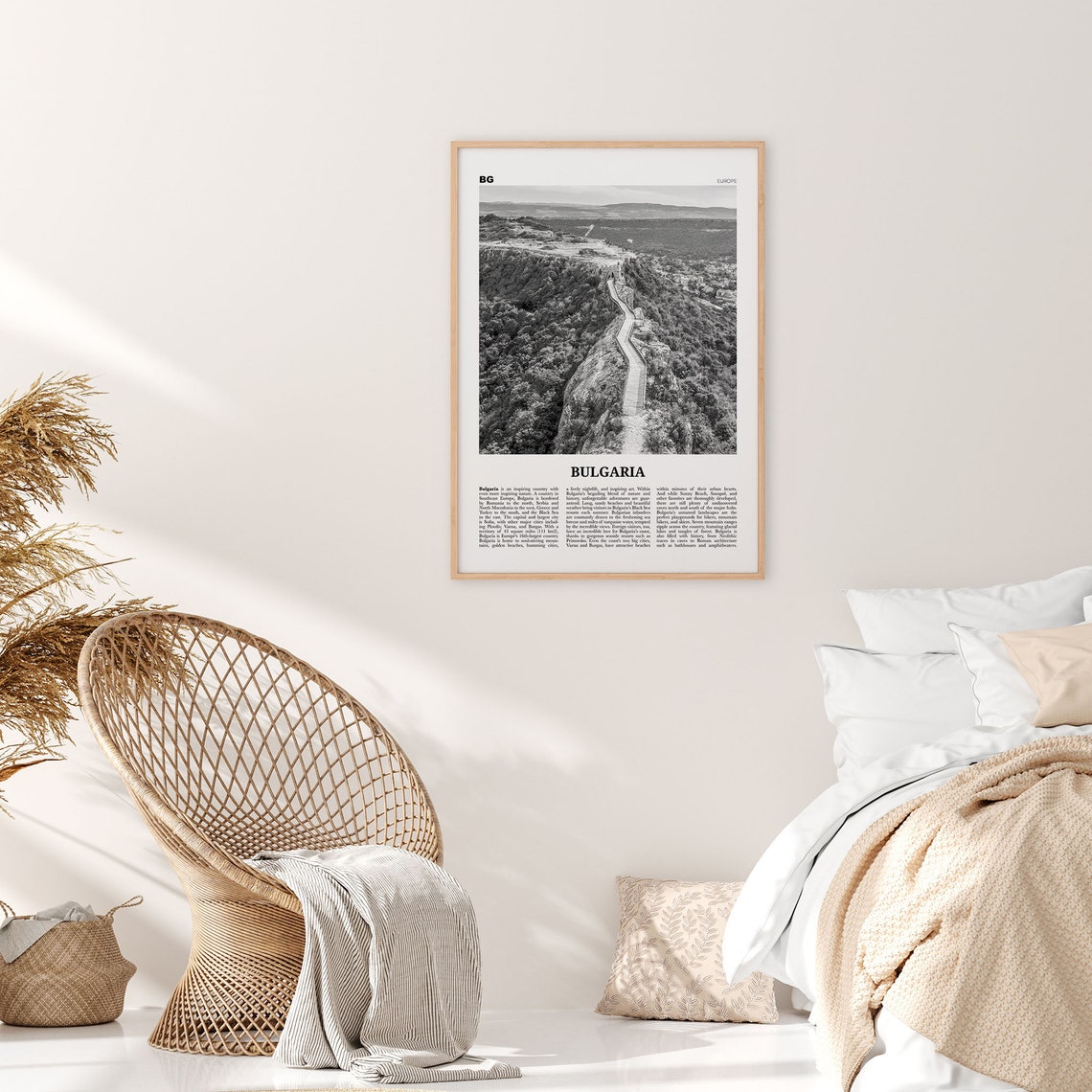 Bulgaria Print Black and White Bulgaria Wall Art Bulgaria | Etsy