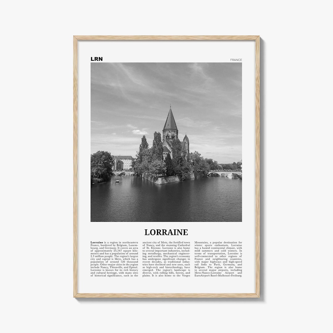 Lorraine Print Black and White, Lorraine Wall Art, Lorraine Poster ...