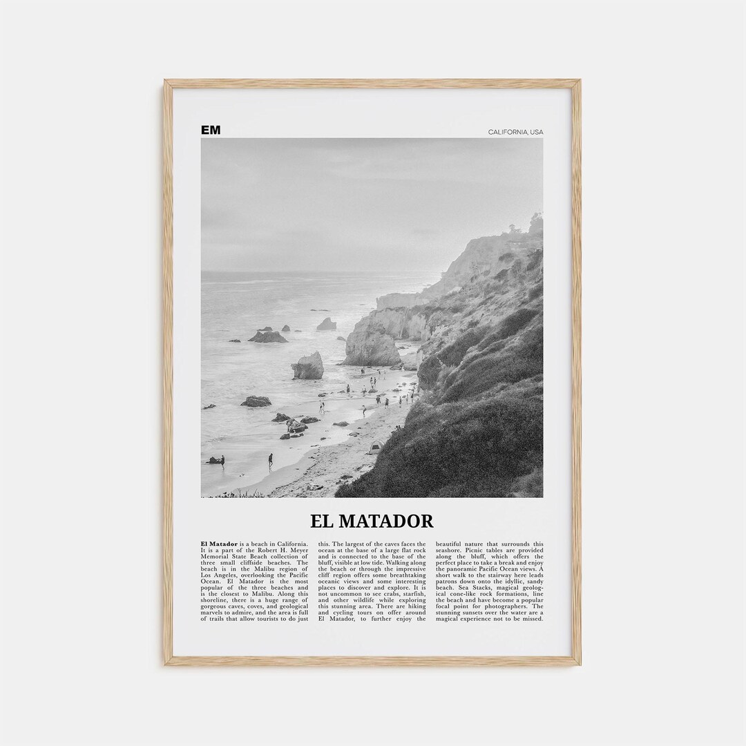 El Matador Print Black and White, El Matador Wall Art, El Matador ...