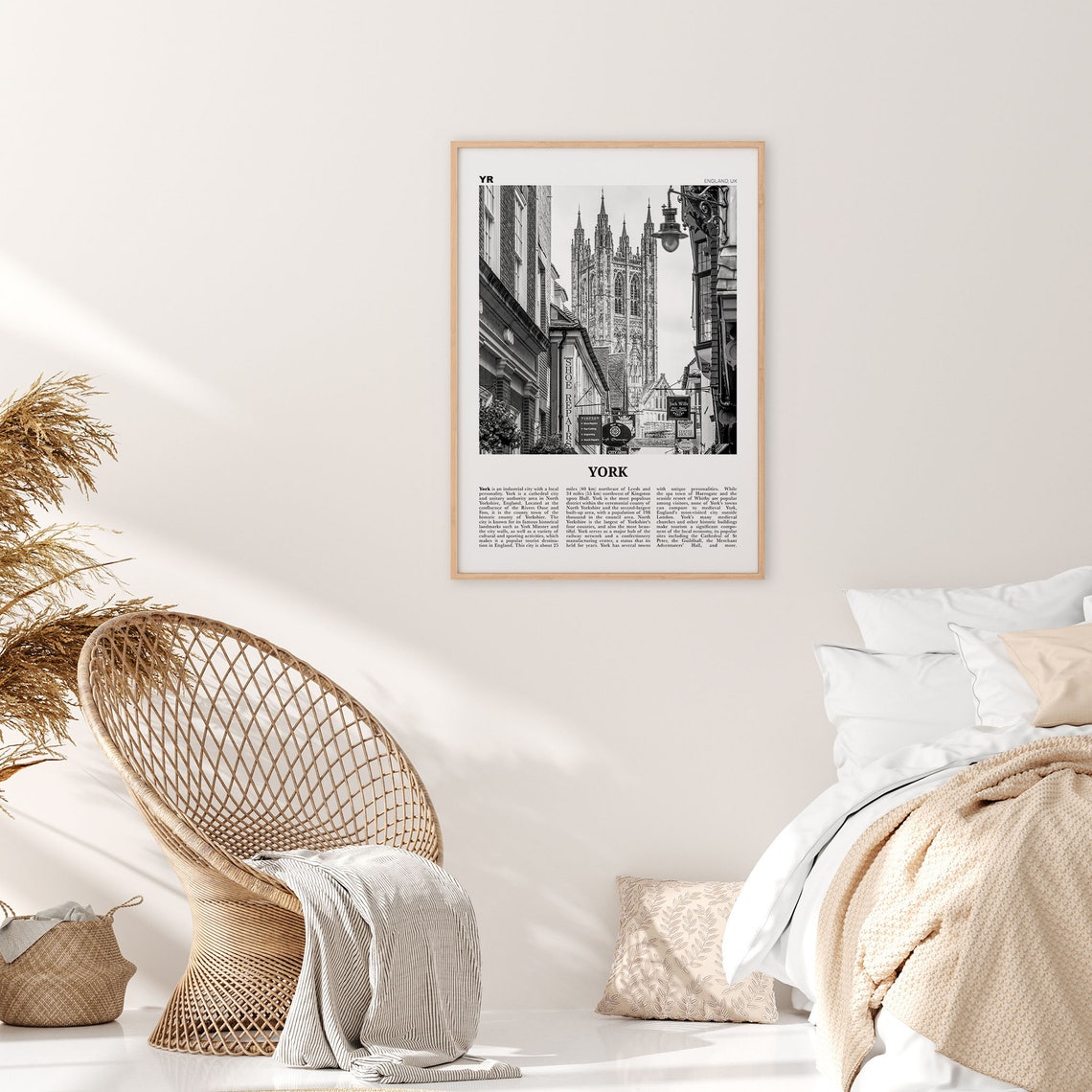 York Print Black and White York Wall Art York Poster York | Etsy