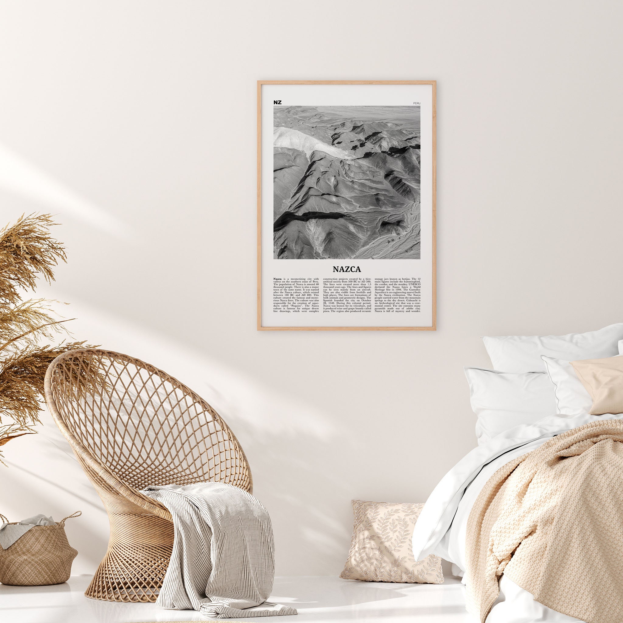 Nazca Print Black and White Nazca Wall Art Nazca Poster | Etsy