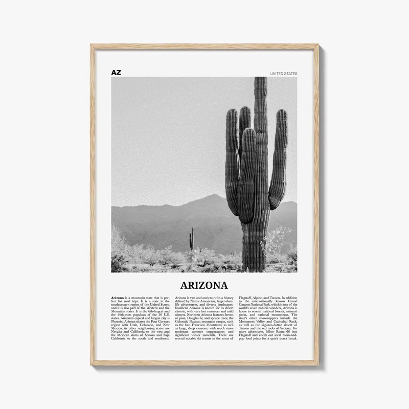 Arizona Poster - Etsy
