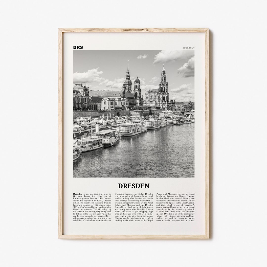 Dresden Druck Schwarzweiß Dresden Wand Kunst Dresden Poster - Etsy.de