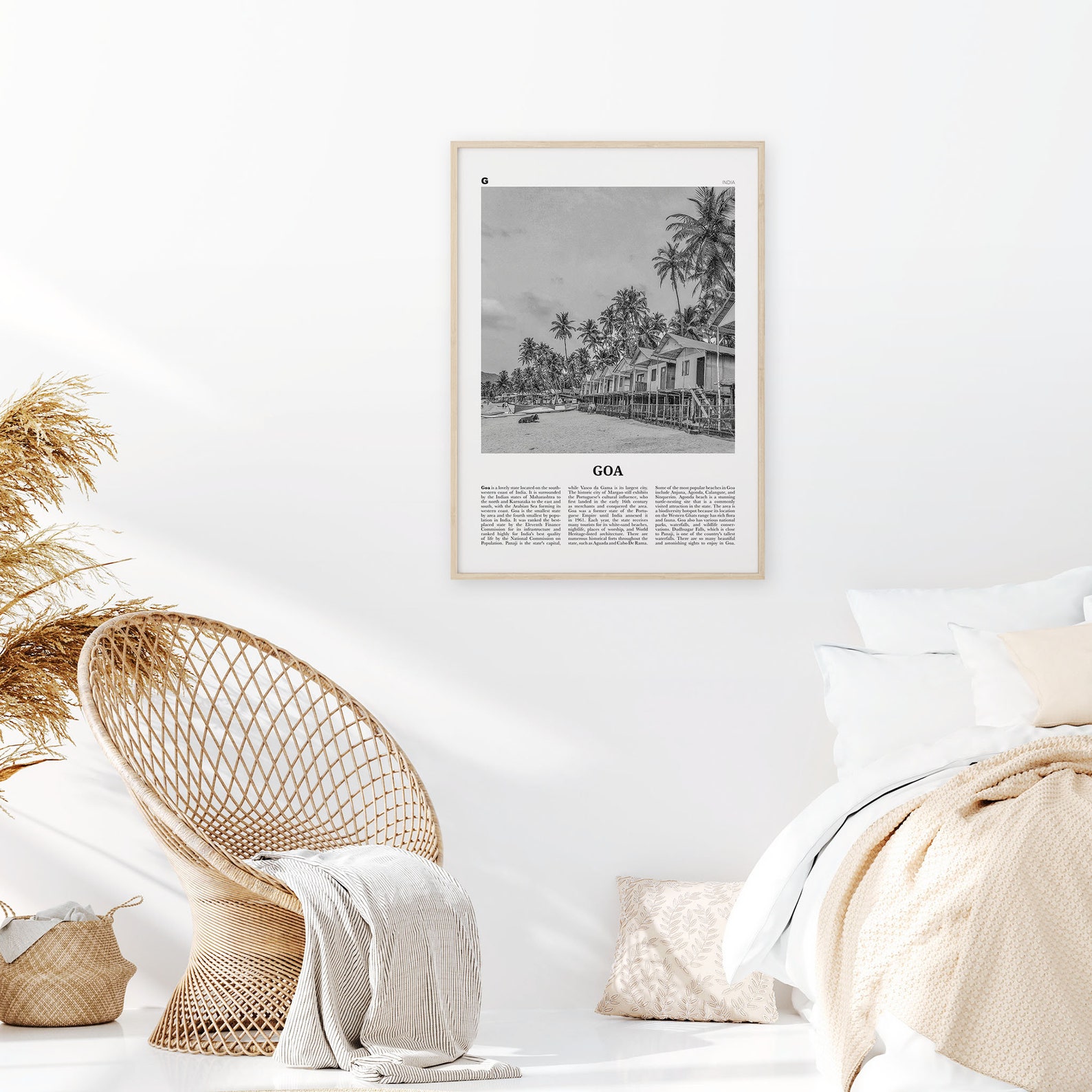 Goa Print Black and White No 1, Goa Wall Art, Goa Poster, Goa Photo ...