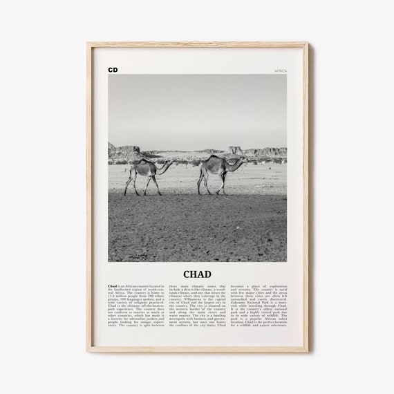 Chad Print Black and White Chad Wall Art Chad Poster Chad - Etsy