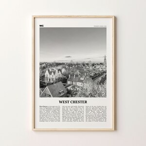 West Chester Print Black and White West Chester Wall Art | Etsy