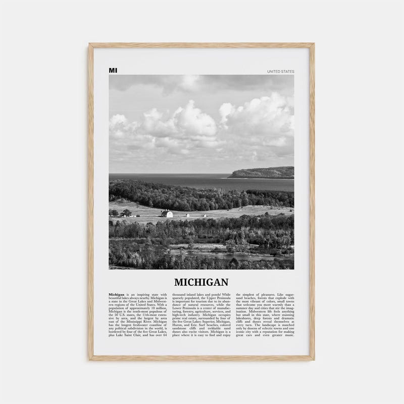 Michigan Poster - Etsy