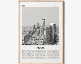 Riyadh Print Saudi Arabia Wall Art Saudi Arabic Art Print - Etsy