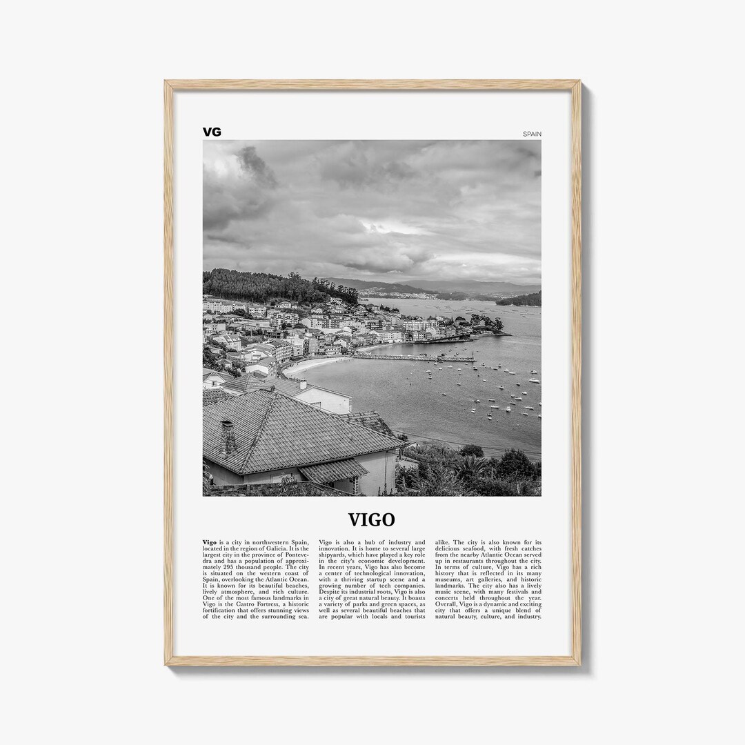 Vigo Print Black and White, Vigo Wall Art, Vigo Poster, Vigo Photo ...