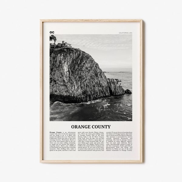 Orange County Poster - Etsy