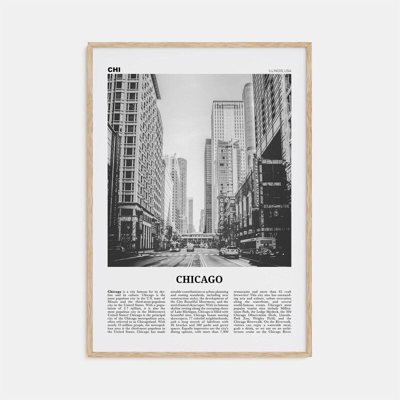 Chicago Poster - Etsy