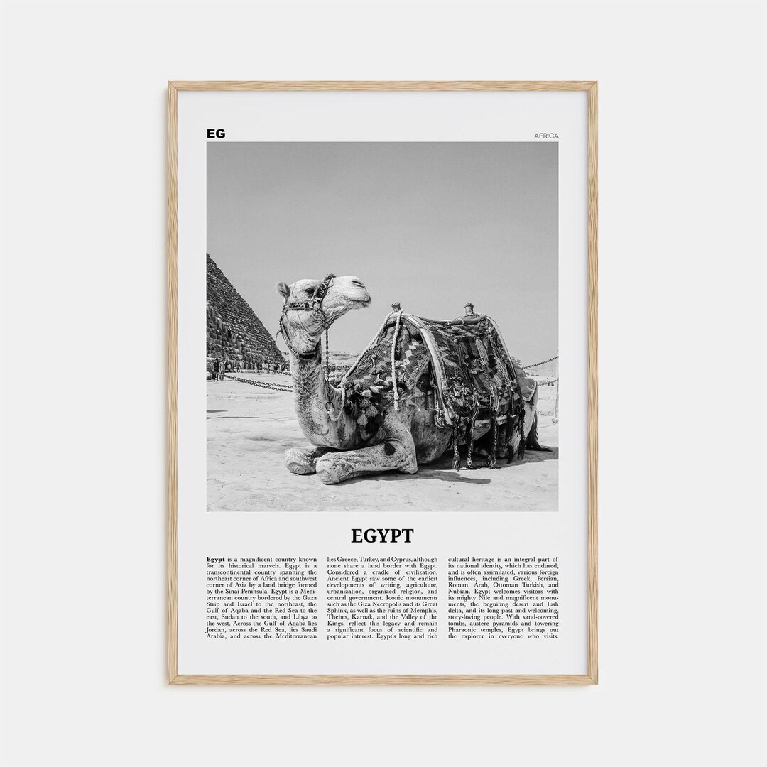 Egypt Print Black and White No 2, Egypt Wall Art, Egypt Poster, Egypt ...
