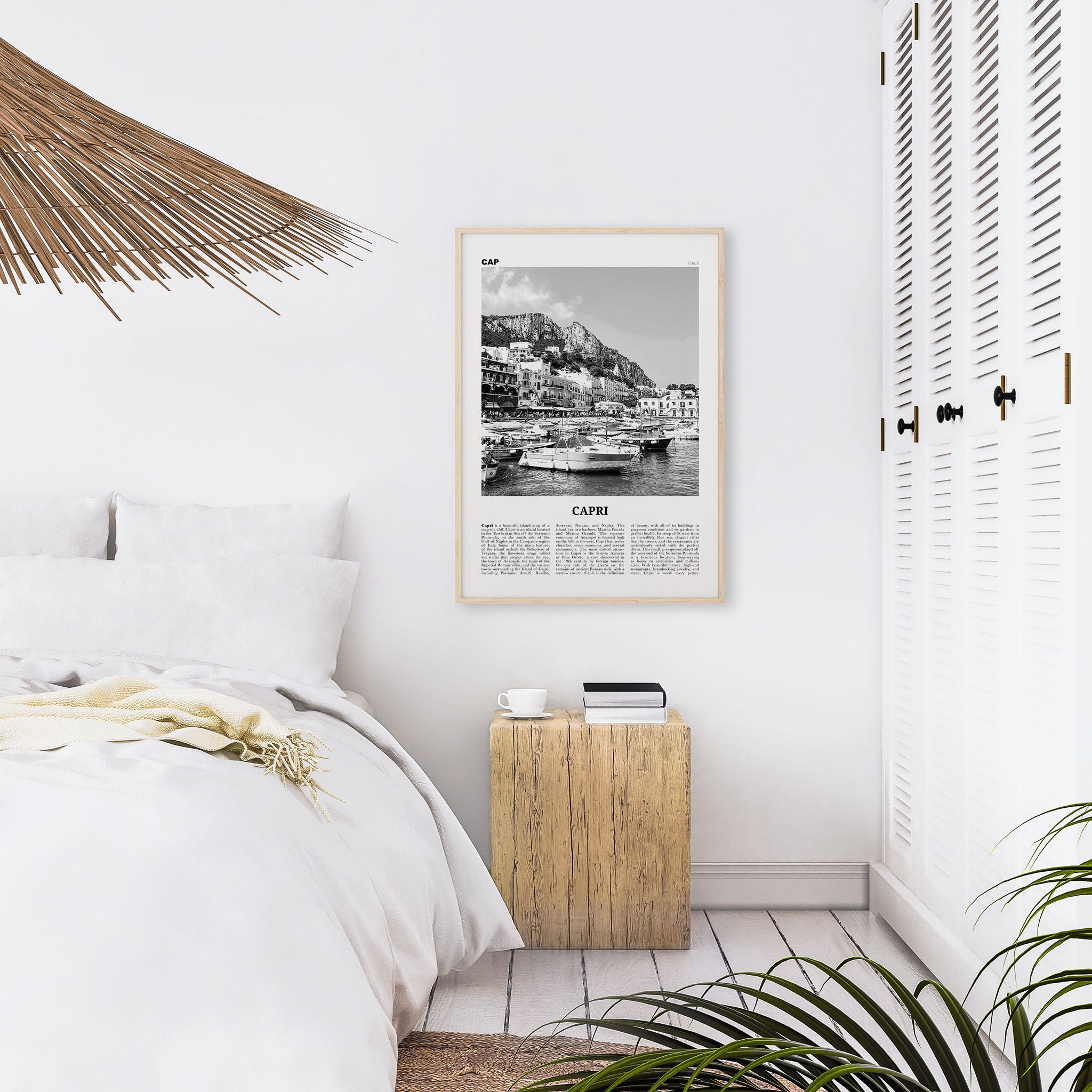 Capri Print Black and White Capri Wall Art Capri Poster - Etsy