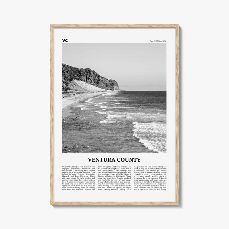 Maps of Ventura County - Etsy