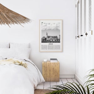 Jeddah Print Black and White, Jeddah Wall Art, Jeddah Poster, Jeddah ...