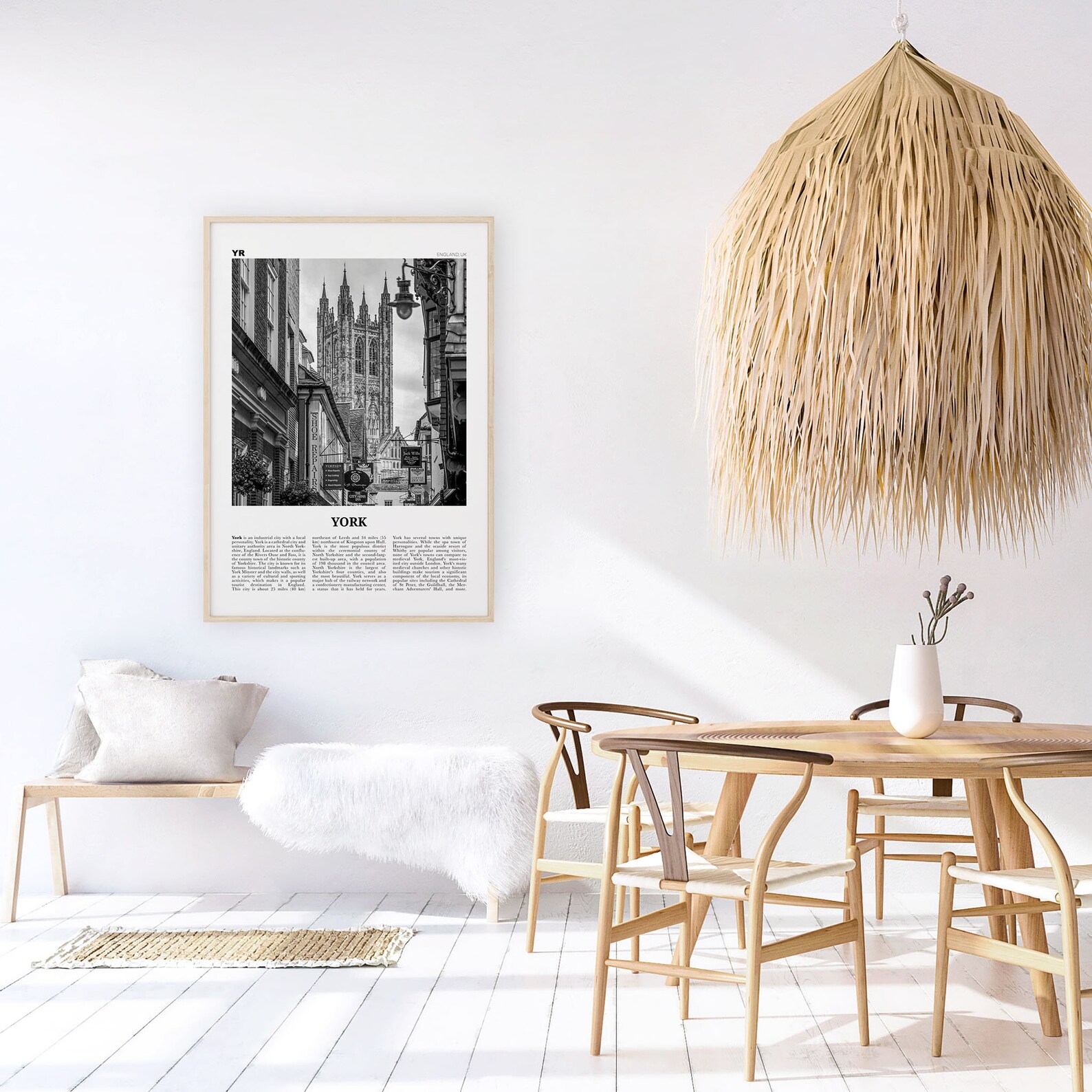 York Print Black and White York Wall Art York Poster York - Etsy