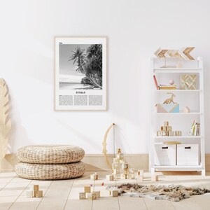 Tuvalu Print Black and White Tuvalu Wall Art Tuvalu Poster - Etsy