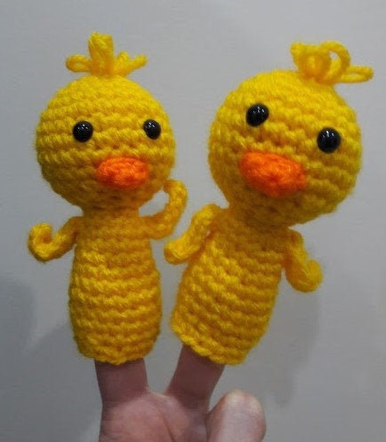 Crochet Little Duck Finger Puppet PDF Pattern Amigurumi - Etsy